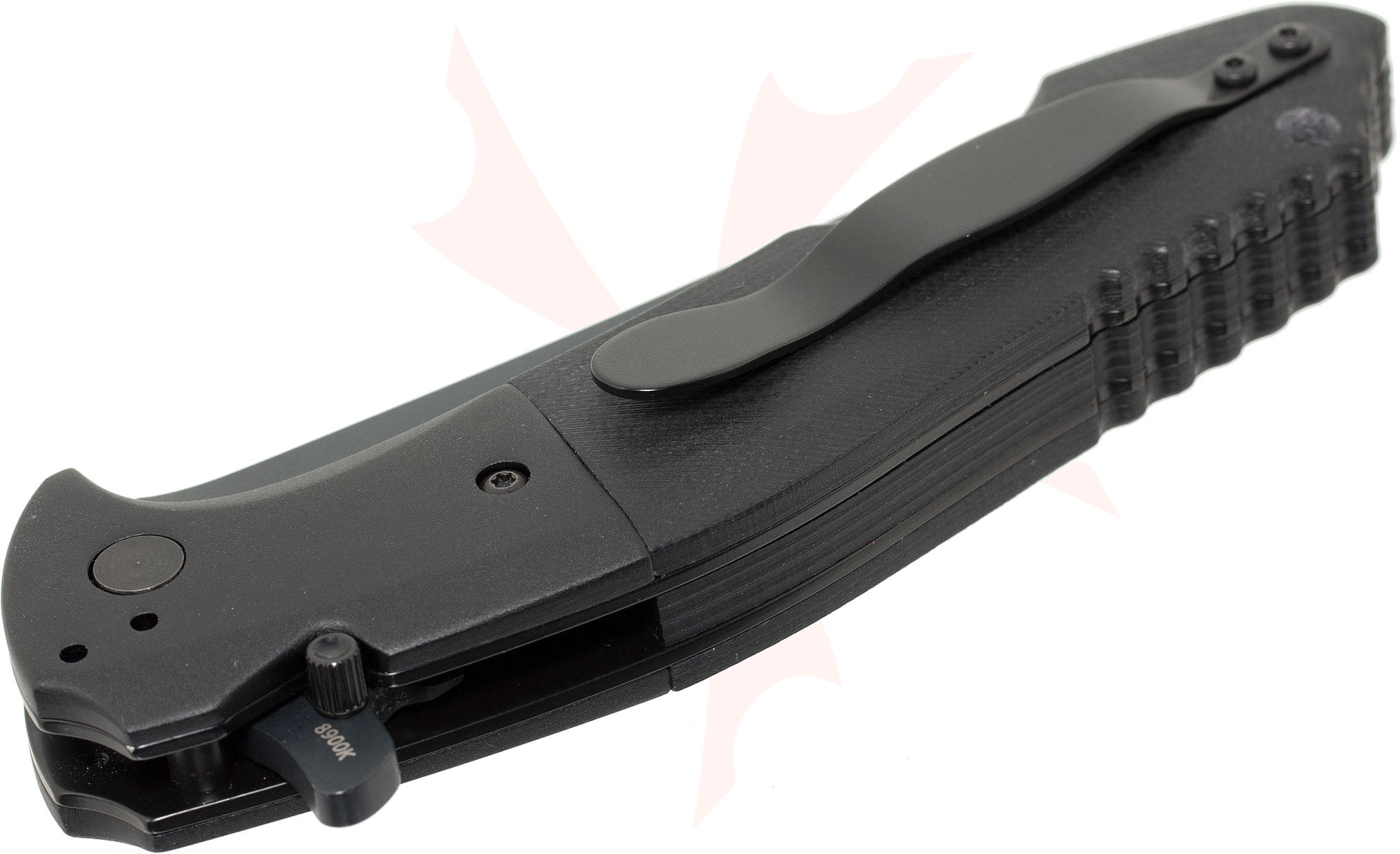 Columbia River 8900K Mah Eraser Folder 3.875" Black Combo Blade, G10 ...