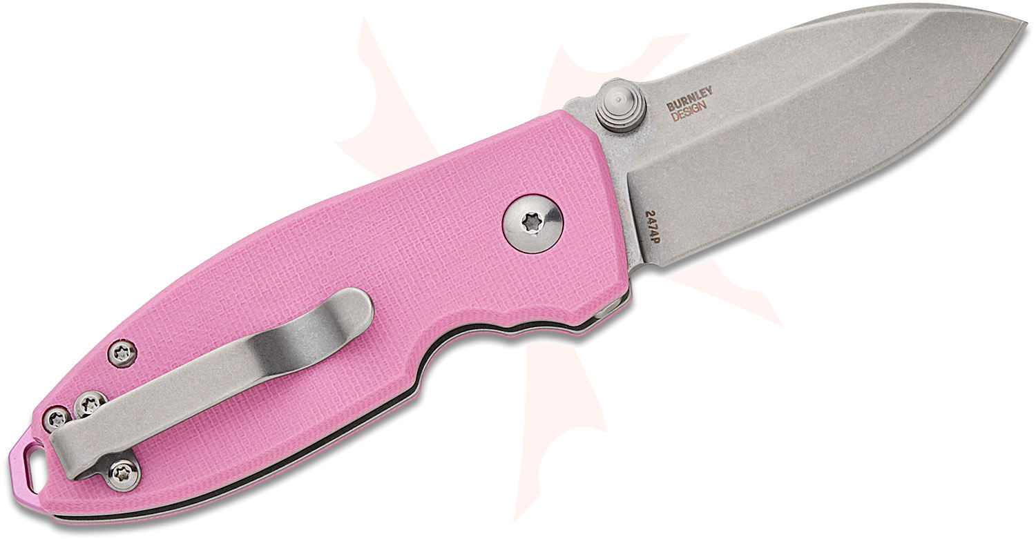 Columbia River CRKT 2474P Lucas Burnley Squid Button Lock Folding Knife ...