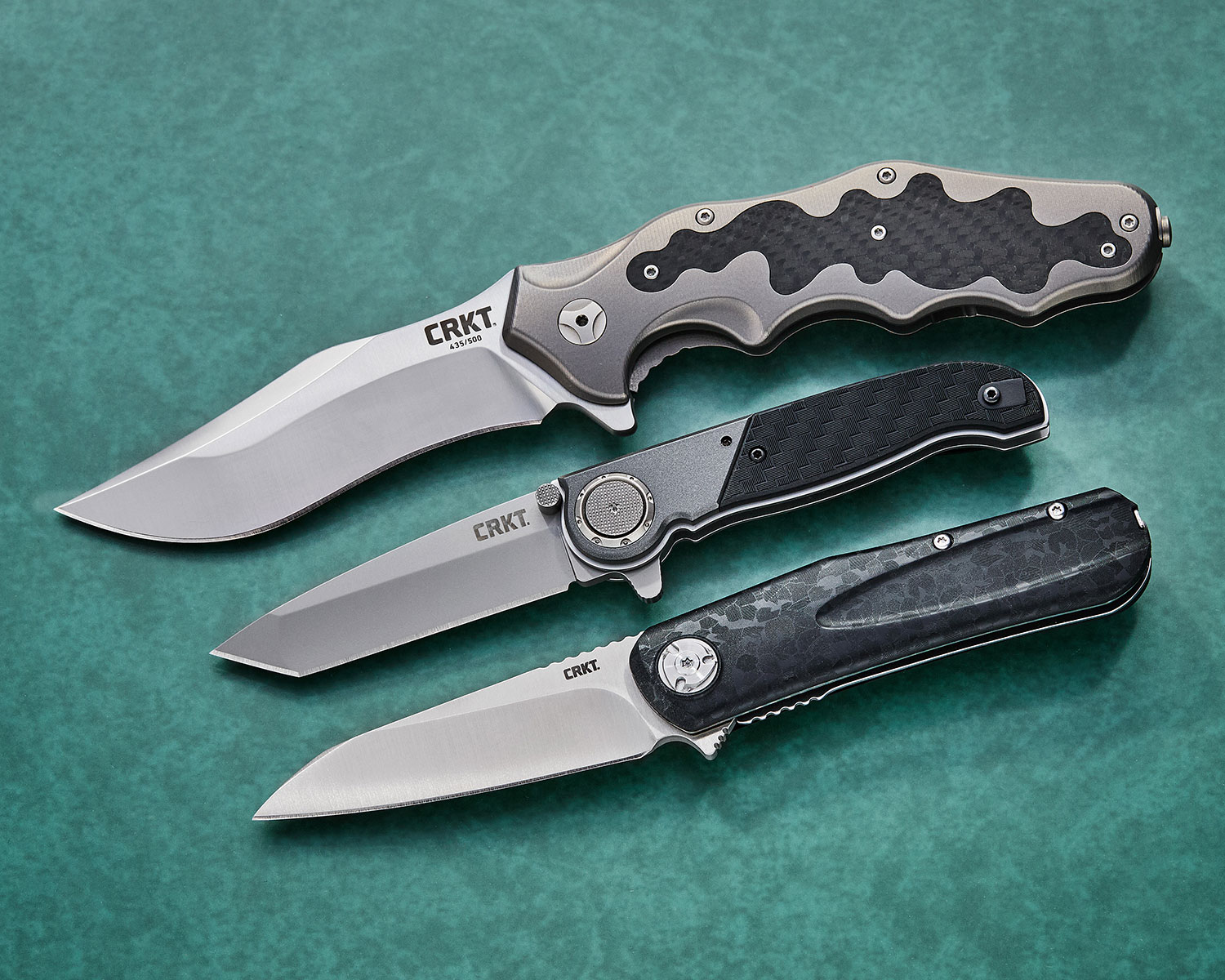 Columbia River CRKT Kit Carson M40-02 Folding Knife 2.937" 1.4116 Tanto ...