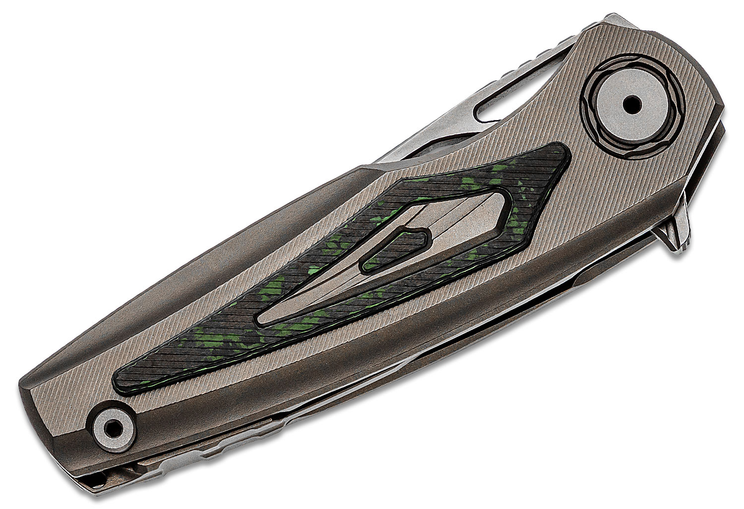 CultroTech Knives Custom Silver Line Sirius Flipper Knife 3.375" Elmax ...