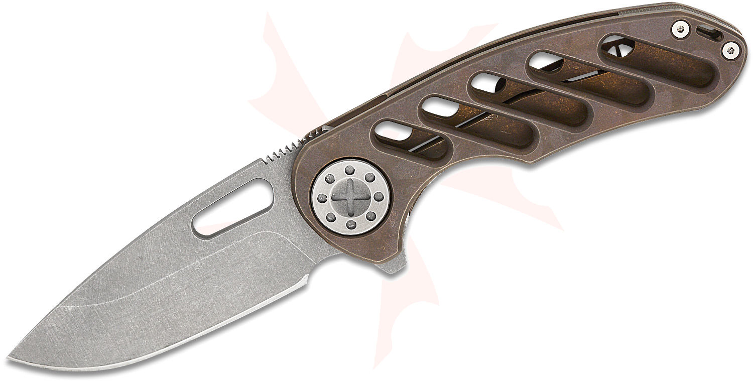 Curtiss Knives F3 Medium Flipper Knife 3.25" CPM-S45VN Blasted Slicer ...