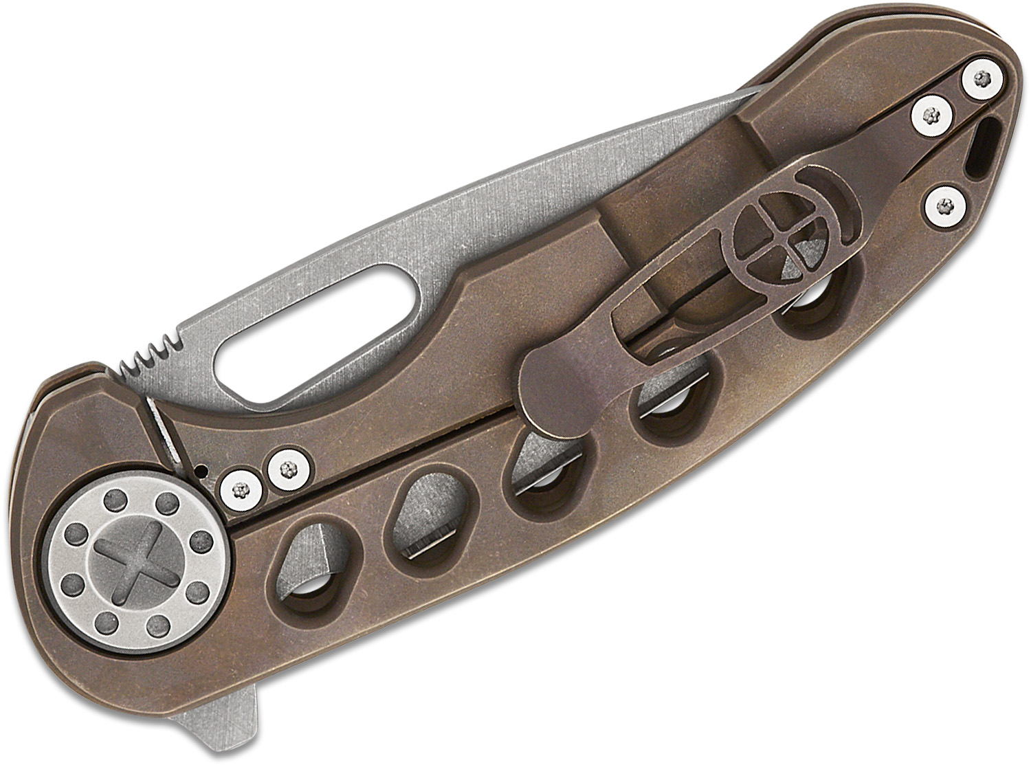 Curtiss Knives F3 Medium Flipper Knife 3.25" CPM-S45VN Blasted Slicer ...