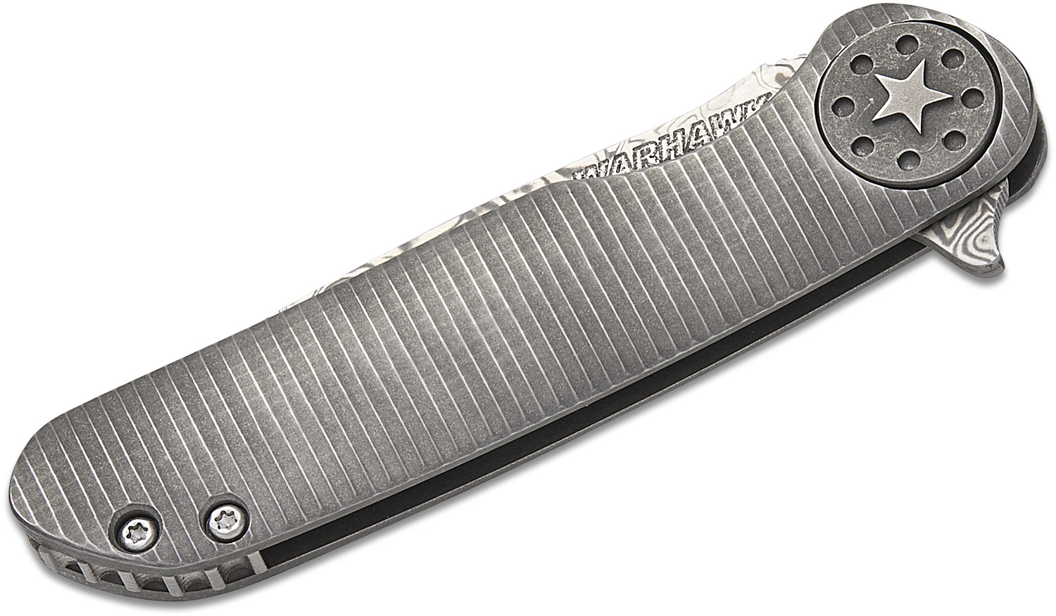 Curtiss Knives Warhawk 325 Flipper Knife 3.375" Vinland Damasteel Drop ...