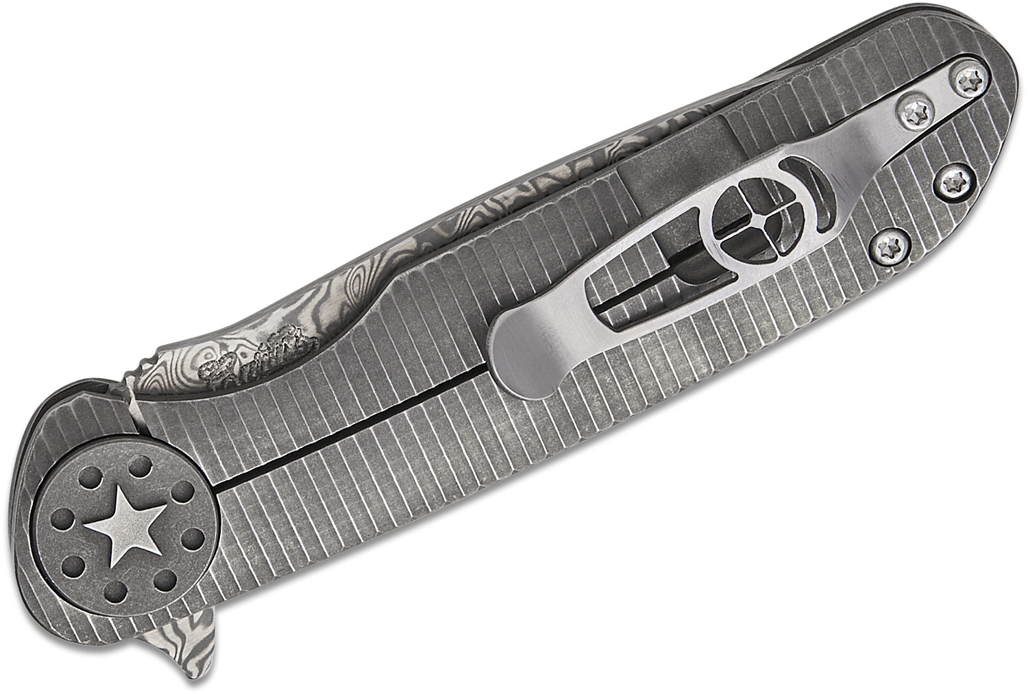 Curtiss Knives Warhawk 325 Flipper Knife 3.375" Vinland Damasteel Drop ...