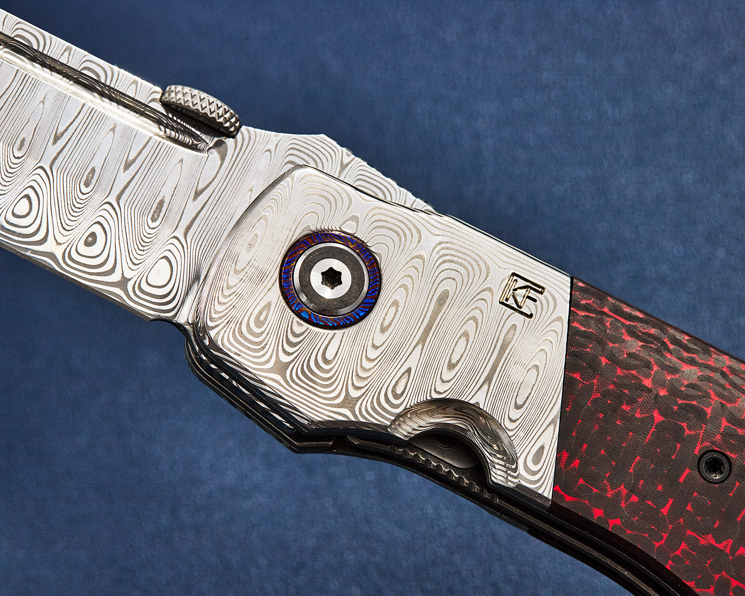 Custom Knife Factory Terzuola Eagle Rock Flipper Knife 4.375" Dense ...