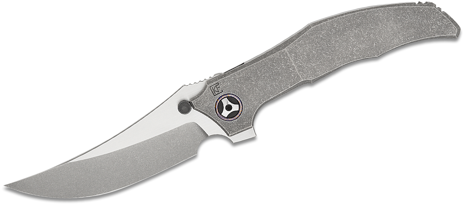 Custom Knife Factory Peter Rassenti Persian Frame Lock Flipper Knife 3. ...