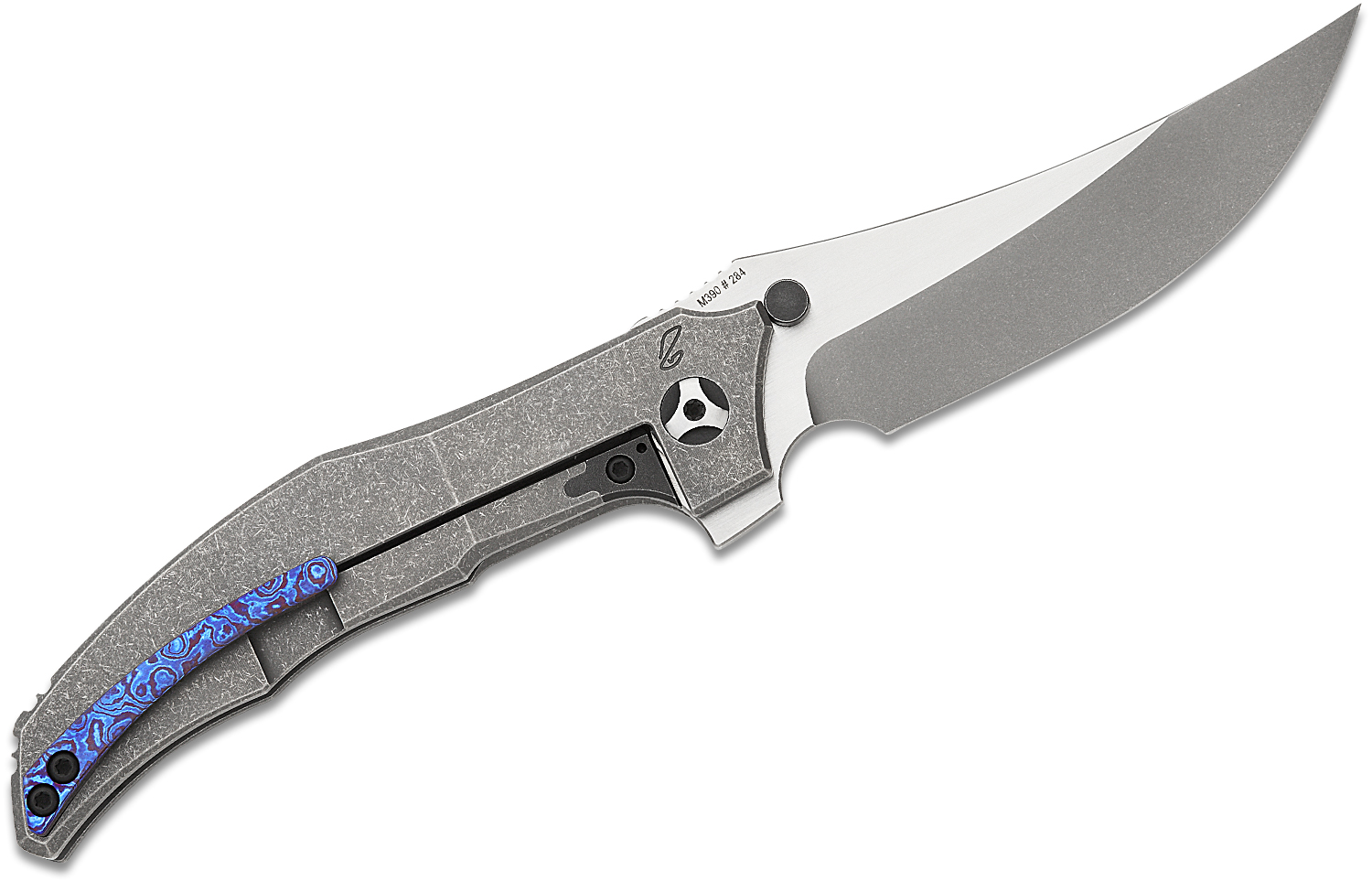 Custom Knife Factory Peter Rassenti Persian Frame Lock Flipper Knife 3. ...
