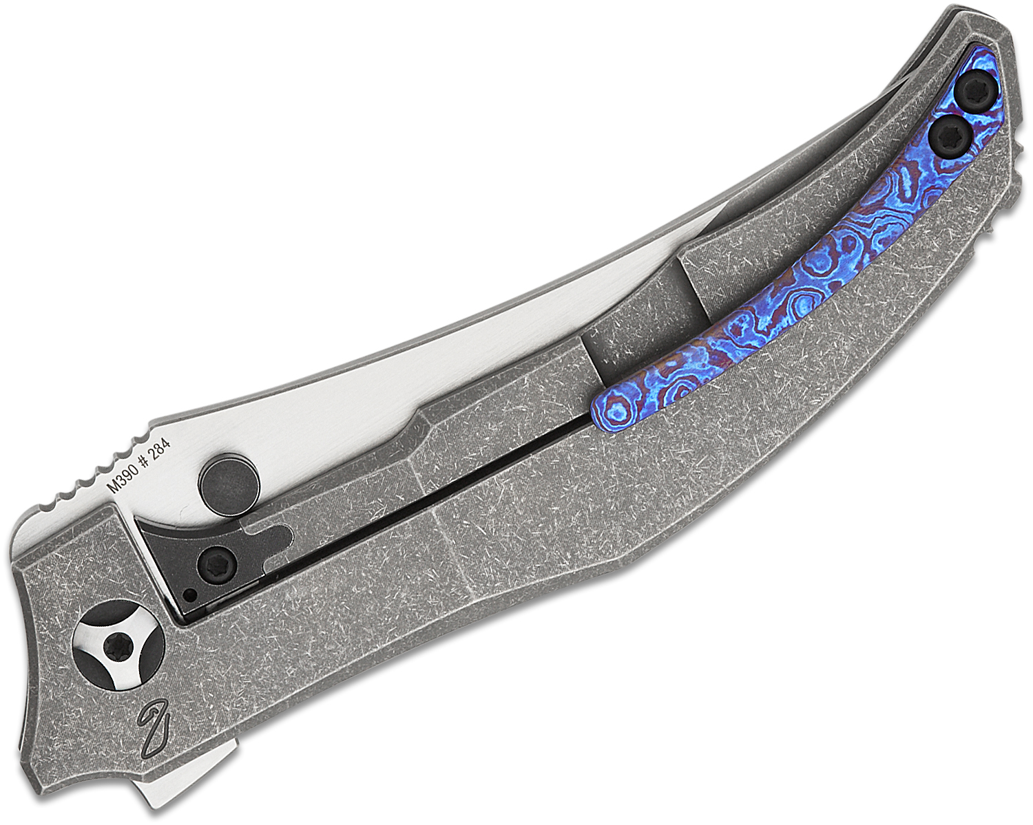 Custom Knife Factory Peter Rassenti Persian Frame Lock Flipper Knife 3. ...