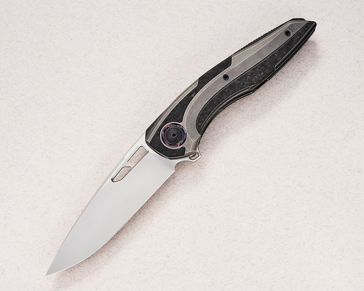 Custom Knife Factory Anton Malyshev Sukhoi 4 Frame Lock Flipper Knife 4 ...