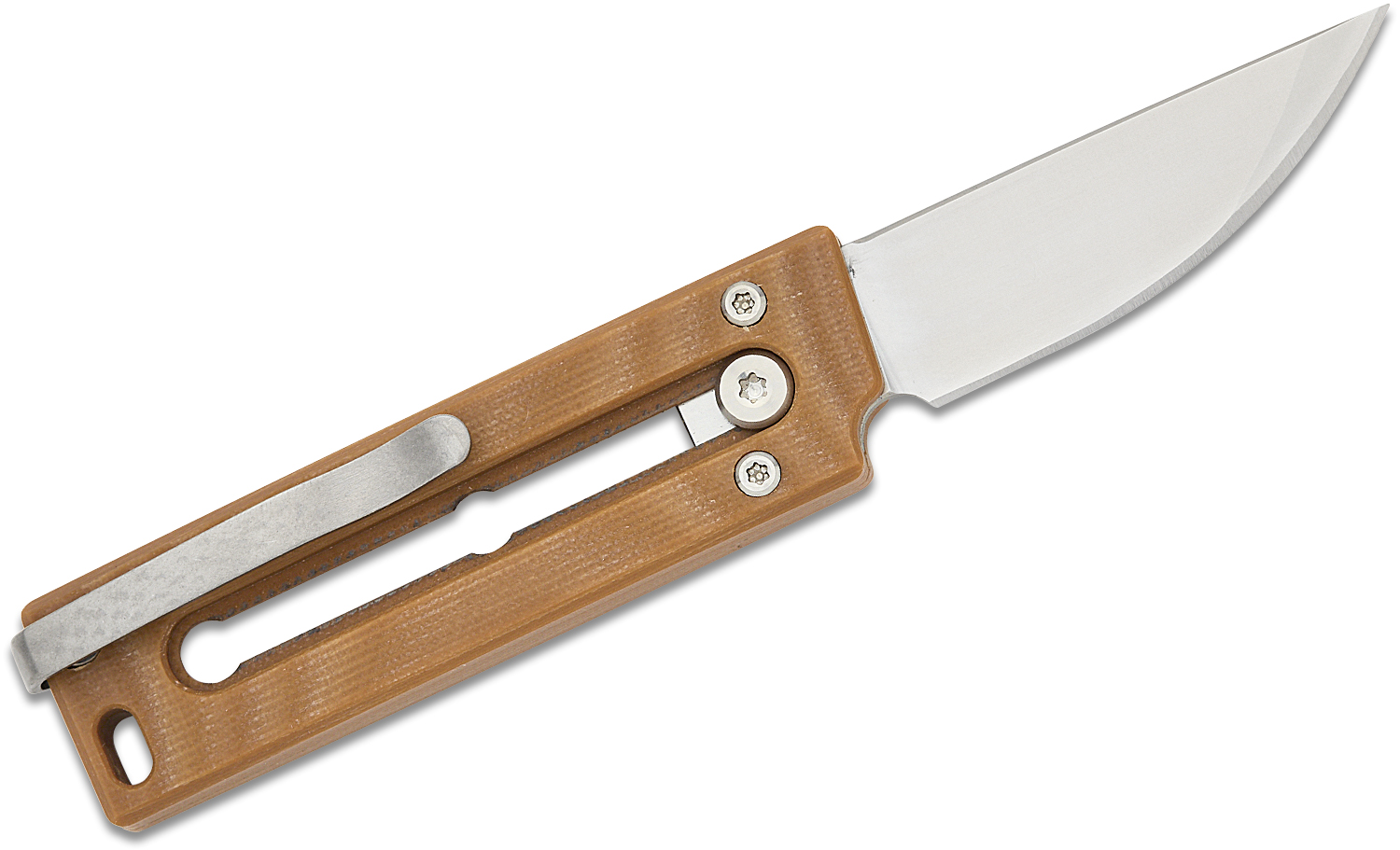 D Rocket Designs KatanaO Manual OTF Knife 1.975" M390 Satin Drop Point ...