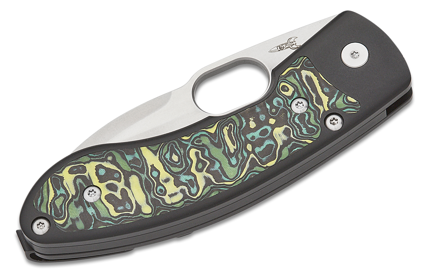 D Rocket Designs Lum Leaf Folding Knife 3" CPM-S90V Stonewashed Blade ...