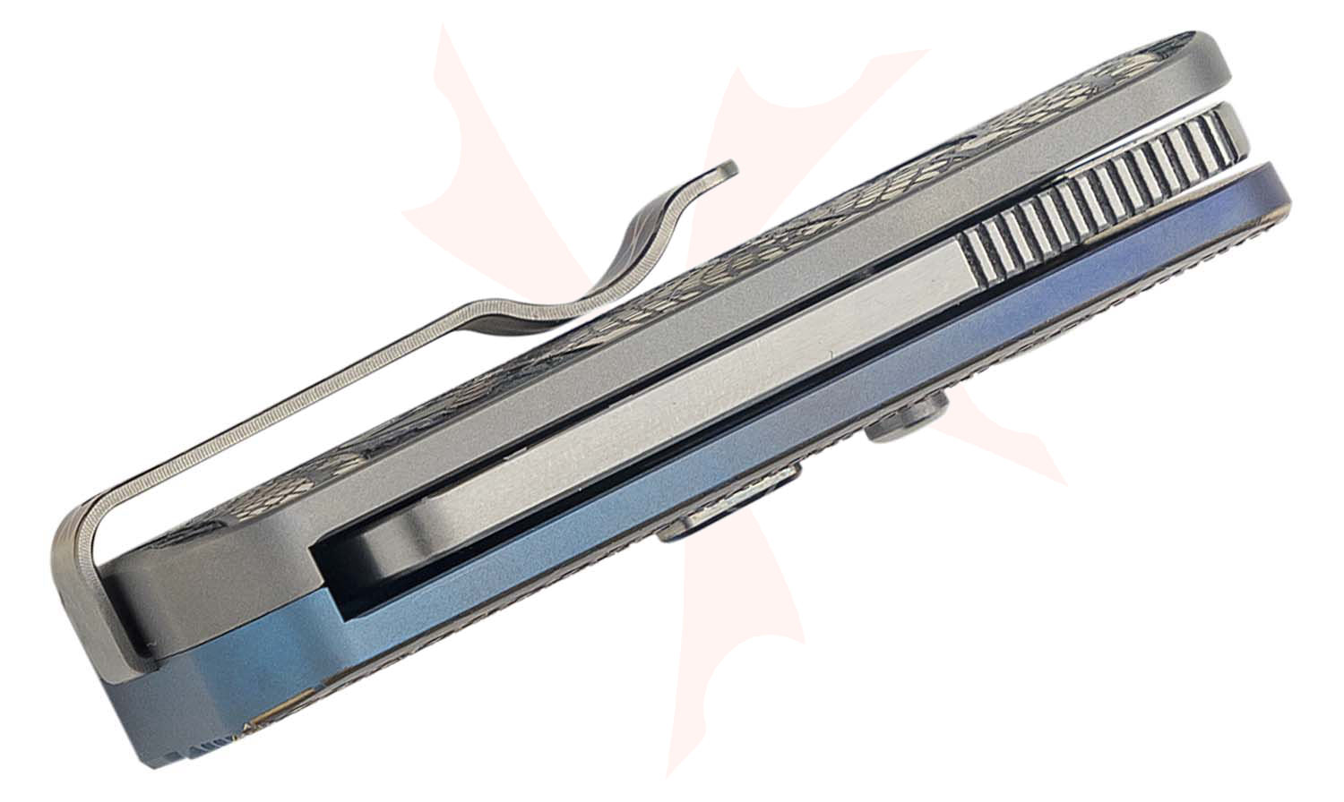 D Rocket Designs Mid-Tech SquareHead AUTO Knife 1.25" M390 Deep-Etched ...