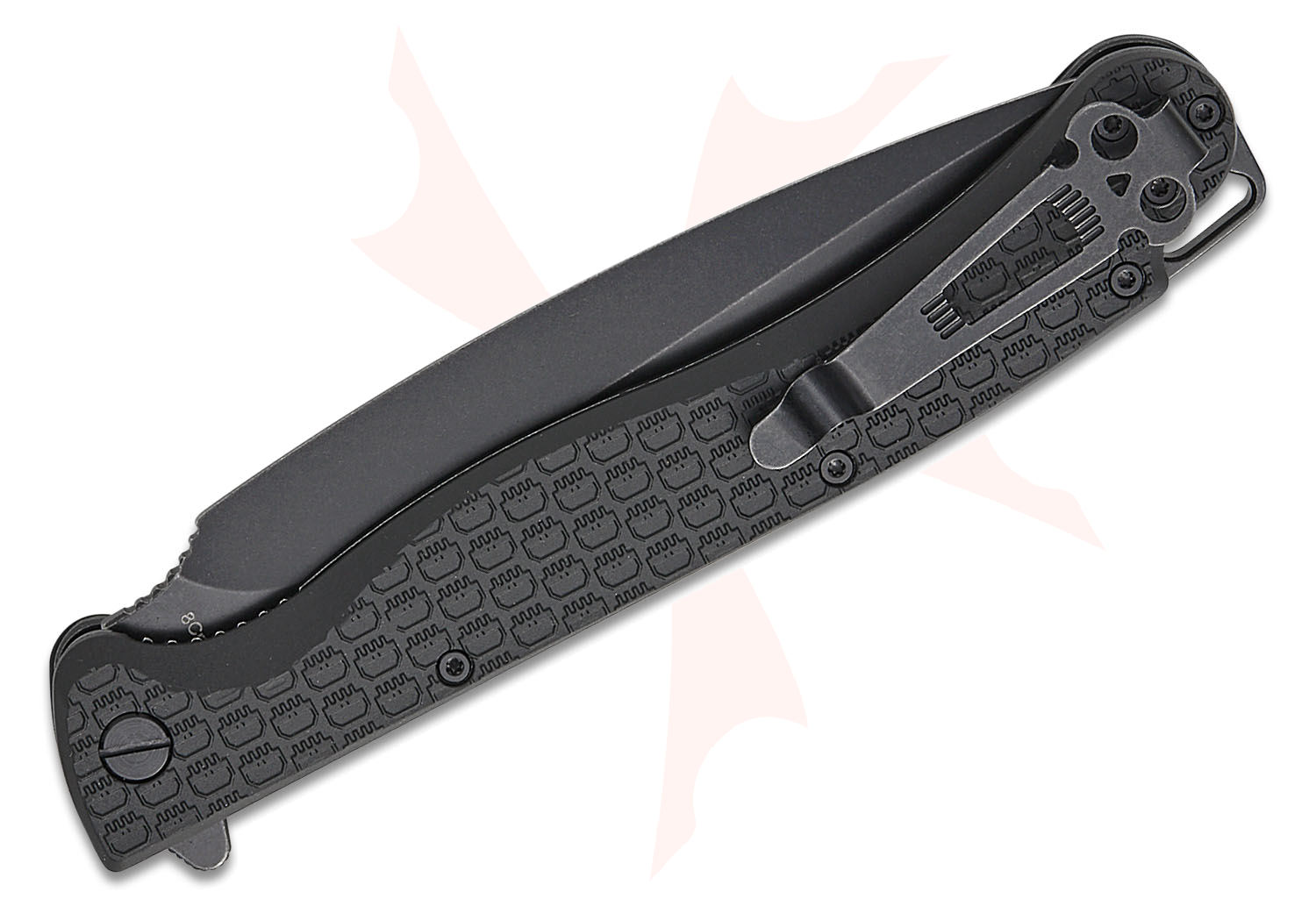 Daggerr Knives Vendetta Flipper Knife 5" 8Cr14MoV Black Stonewashed ...