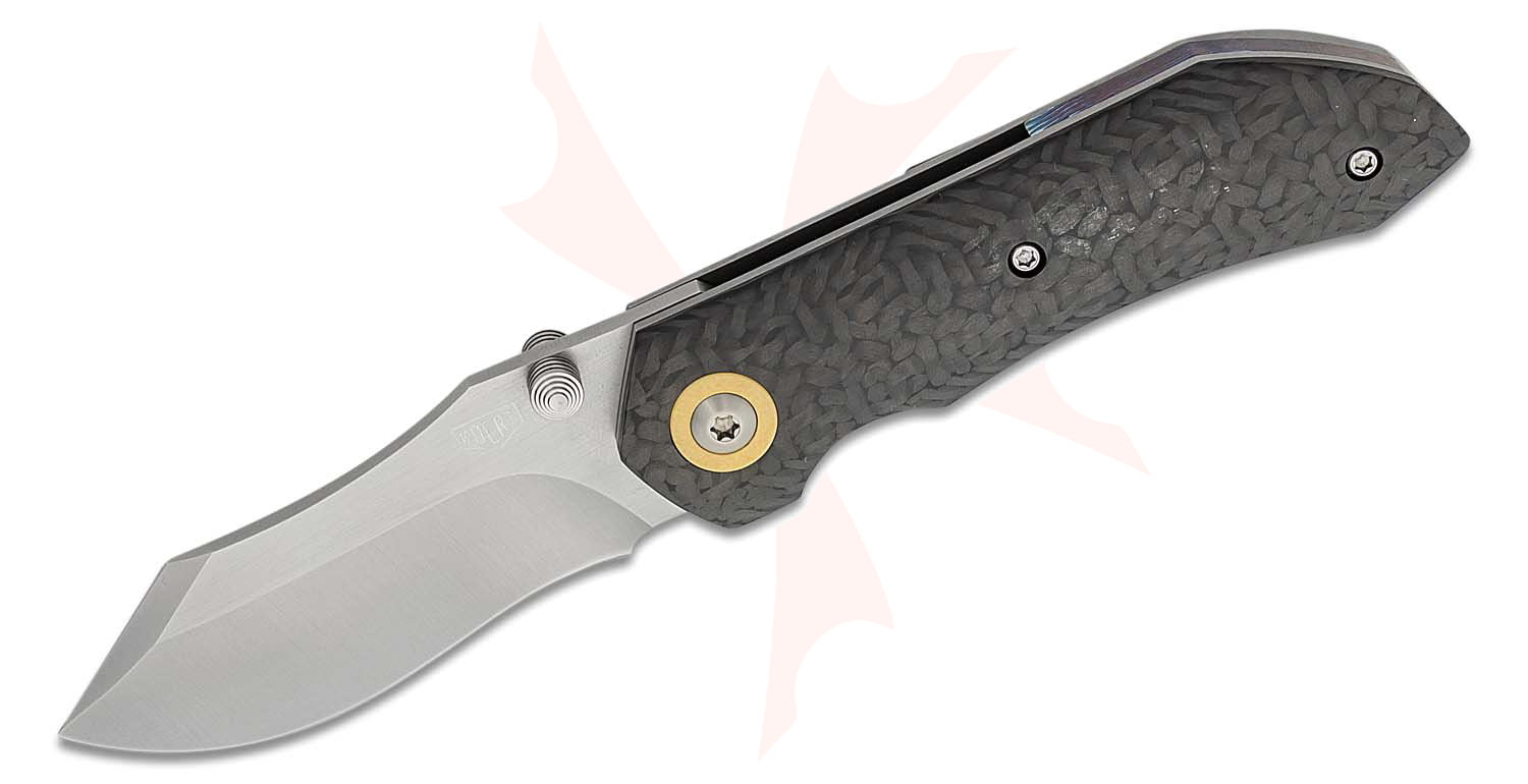 Daniel Koert Custom Mini Model A Folding Knife 3" CPM-154 Satin Recurve ...