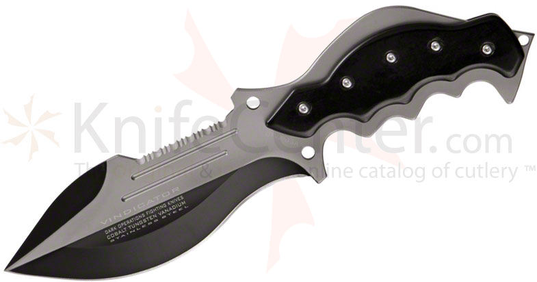 Dark Ops Knives Vindicator Covert Attack Knife 6" CTV2 Steel Sawback ...
