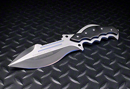 Dark Ops Knives Vindicator Covert Attack Knife 6" CTV2 Steel Sawback ...