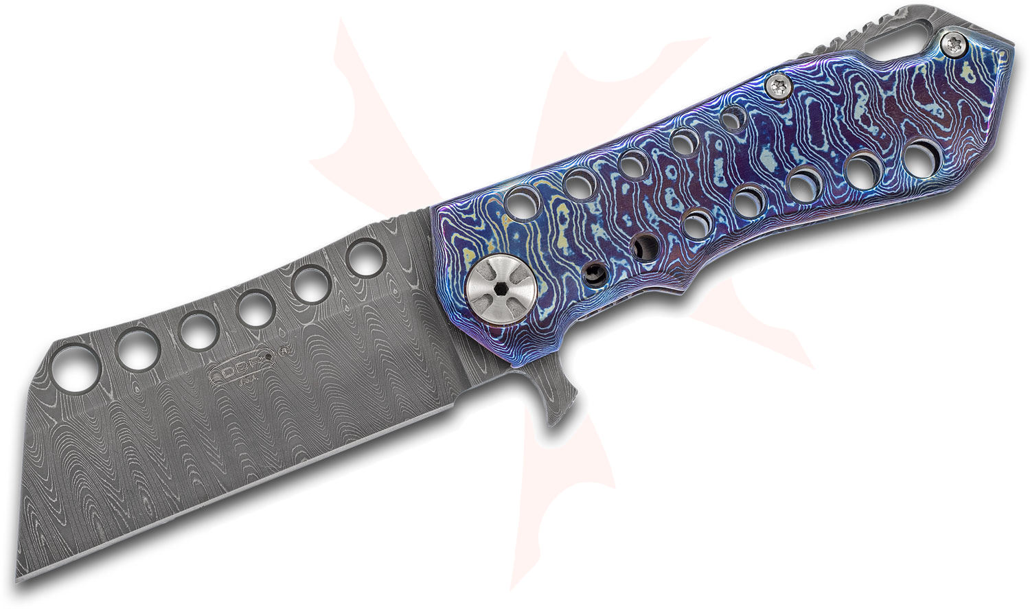 Darrel Ralph Designs Custom MOAB Hacker Flipper Knife 3.625" Nichols ...