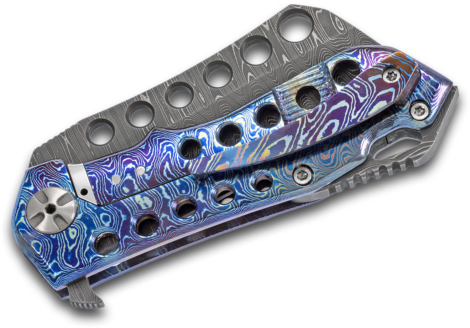Darrel Ralph Designs Custom MOAB Hacker Flipper Knife 3.625" Nichols ...