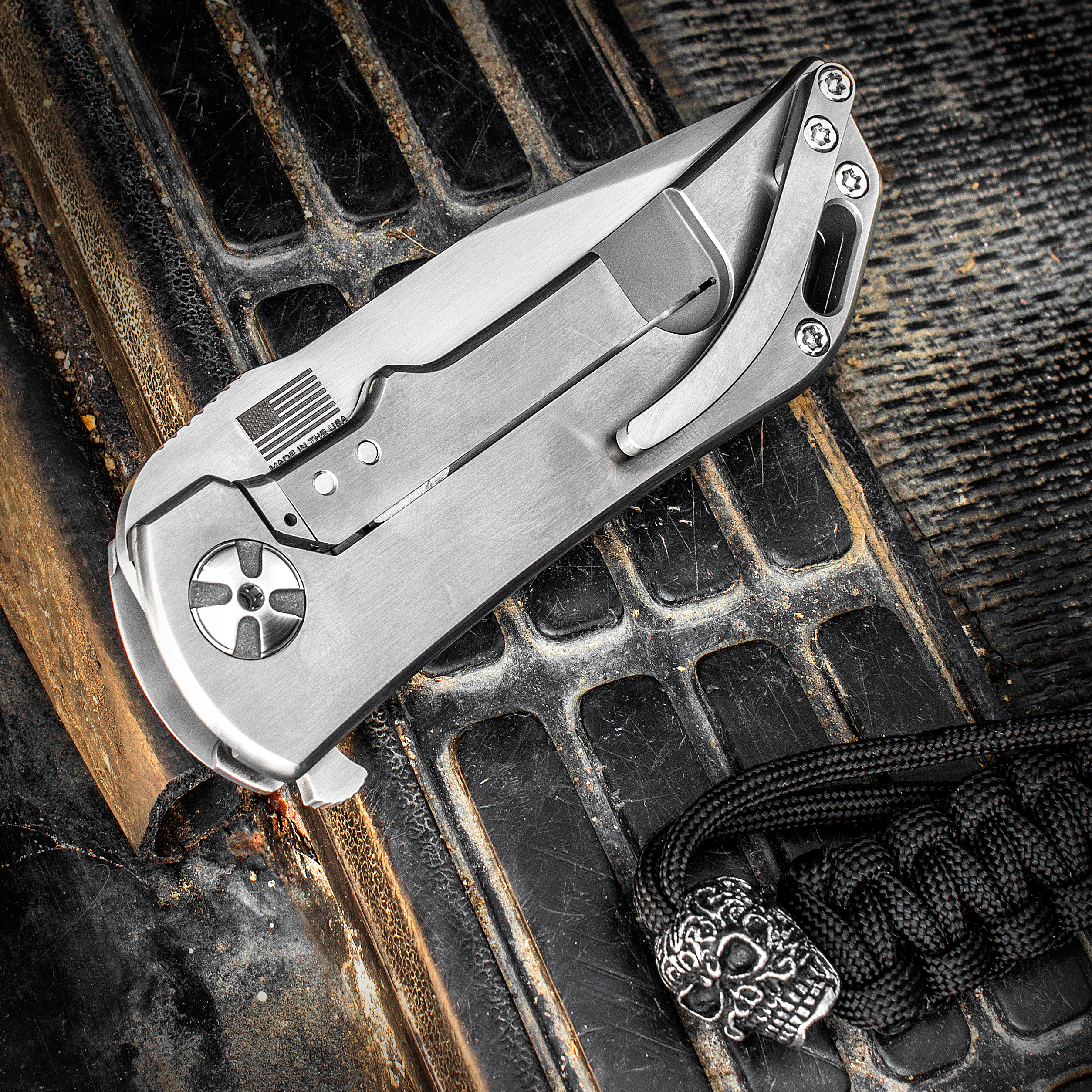 Darrel Ralph Designs Custom Dominator 35 Flipper 3.5" CPM-154 Satin ...