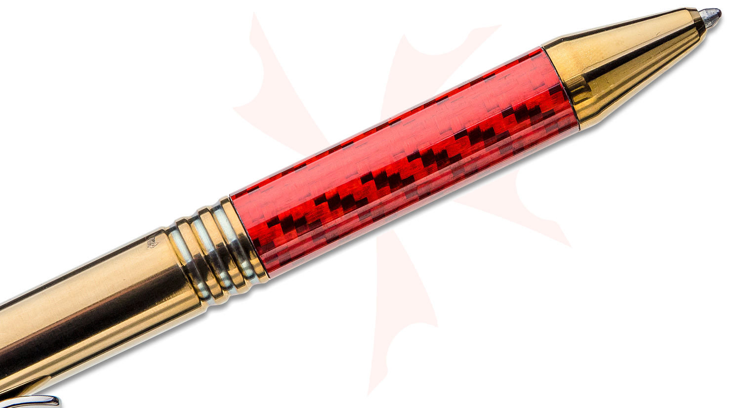 Darrel Ralph Designs Custom DDR Slim Line Titanium Go Pen, Red Carbon ...