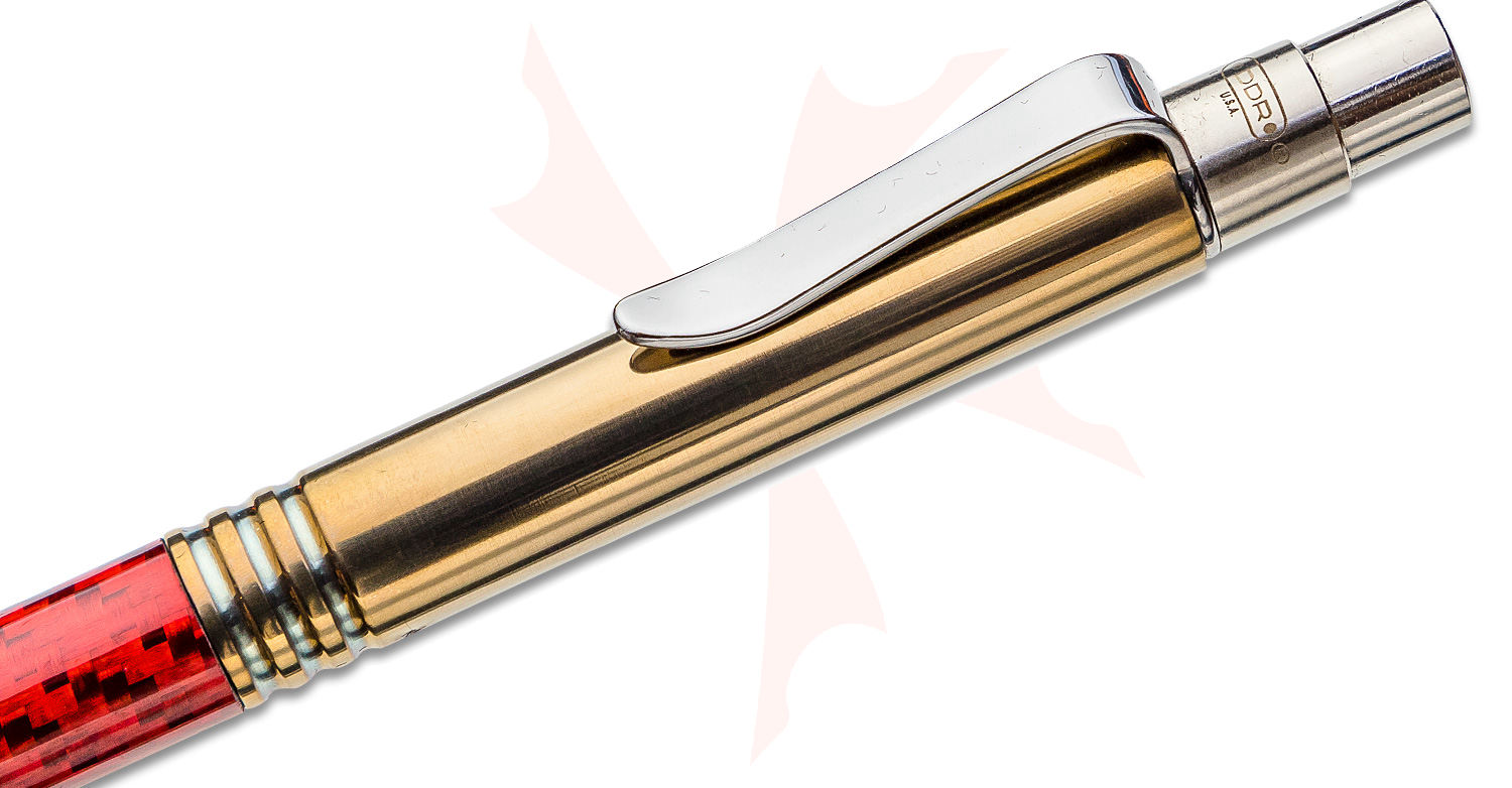 Darrel Ralph Designs Custom DDR Slim Line Titanium Go Pen, Red Carbon ...