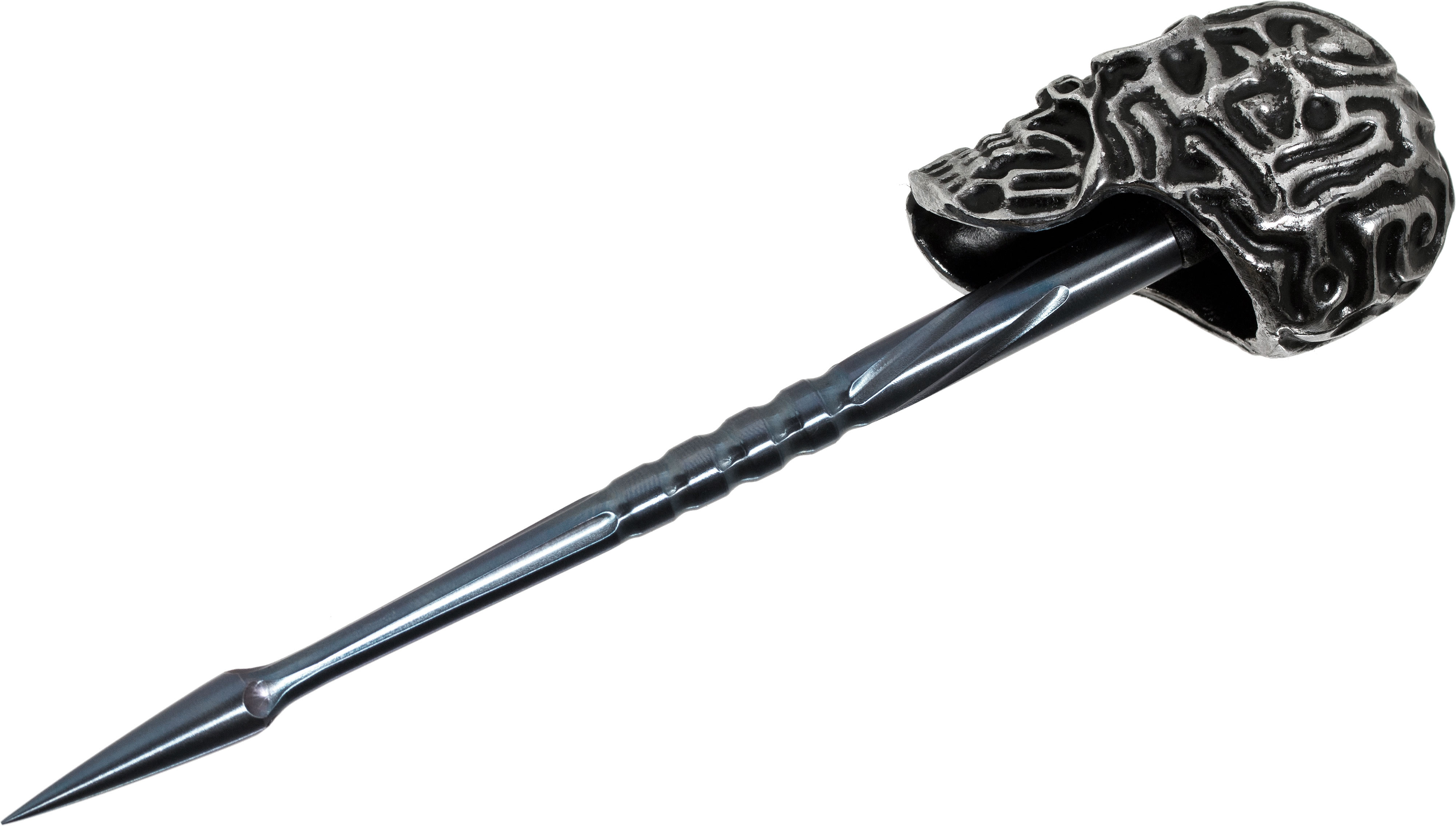 Darrel Ralph Designs Custom Blued Titanium Skull Push Rod Gen IV, 6.5 ...