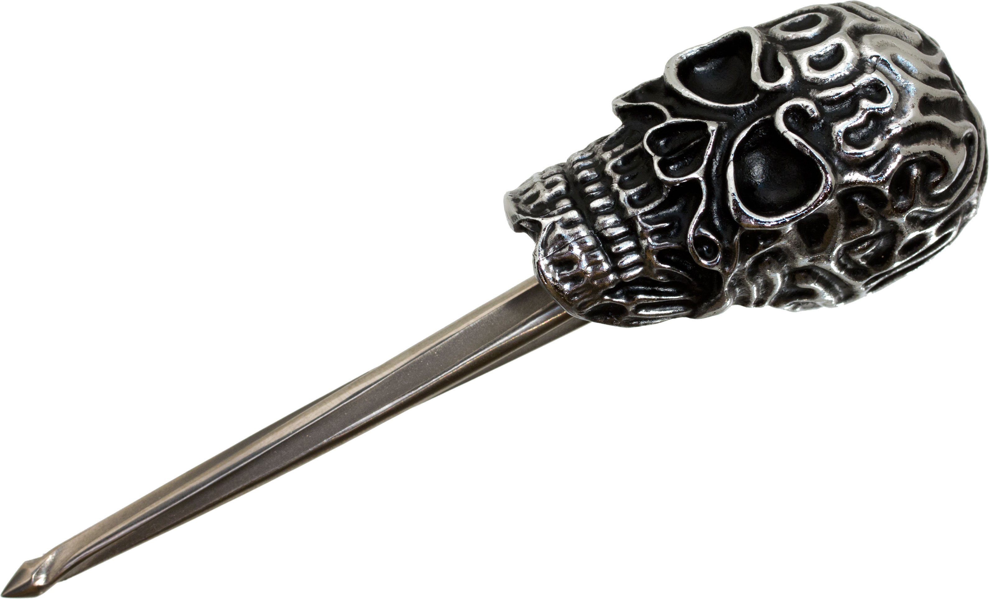Darrel Ralph Designs Custom Skull Push Rod, 4.75" Overall - KnifeCenter ...