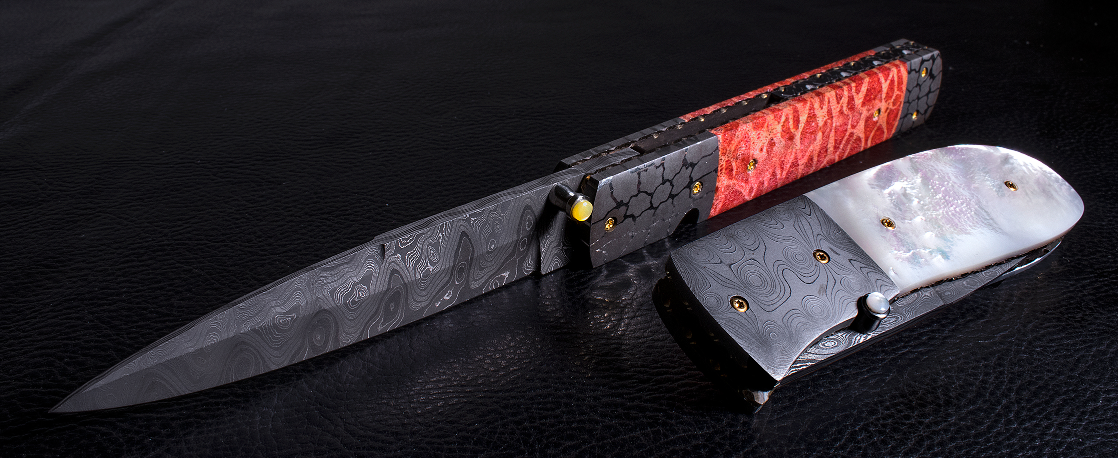 David Steier Custom Model 8 Folding Knife 3.5" Norris Hornets Nest ...