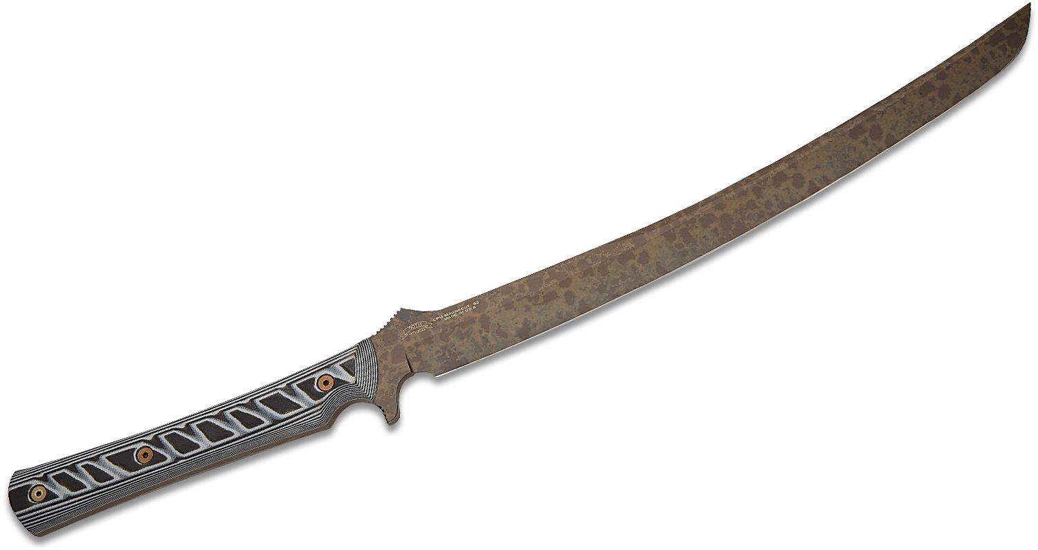 Dawson Knives Relentless Sword 14" CPM-MagnaCut Scorched Earth Blade ...