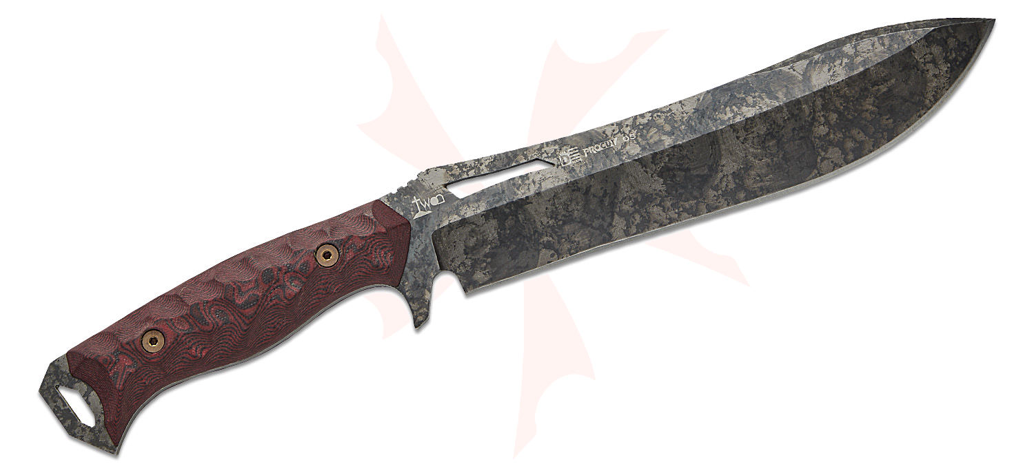 Dawson Knives Archangel GEN 2 Fixed Blade Knife 8" ProCut Rainstorm ...