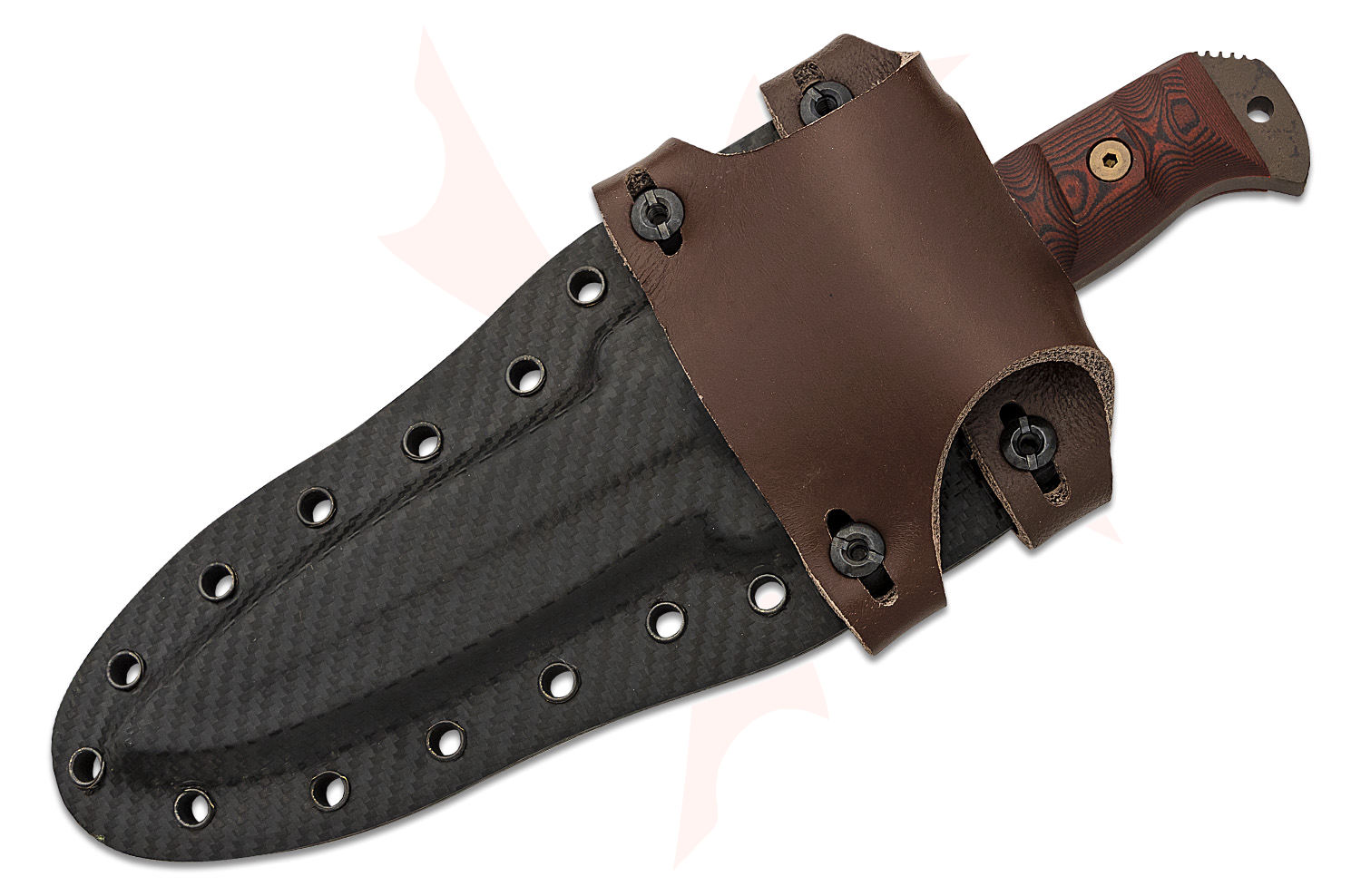 Dawson Knives Chief Fixed Blade Knife 5.25" CPM-MagnaCut Scorched Earth ...