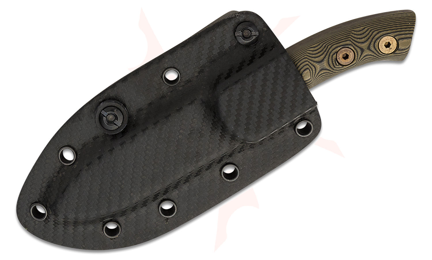 Dawson Knives Snakebite Fixed Blade Knife 3" CPM-MagnaCut Scorched ...