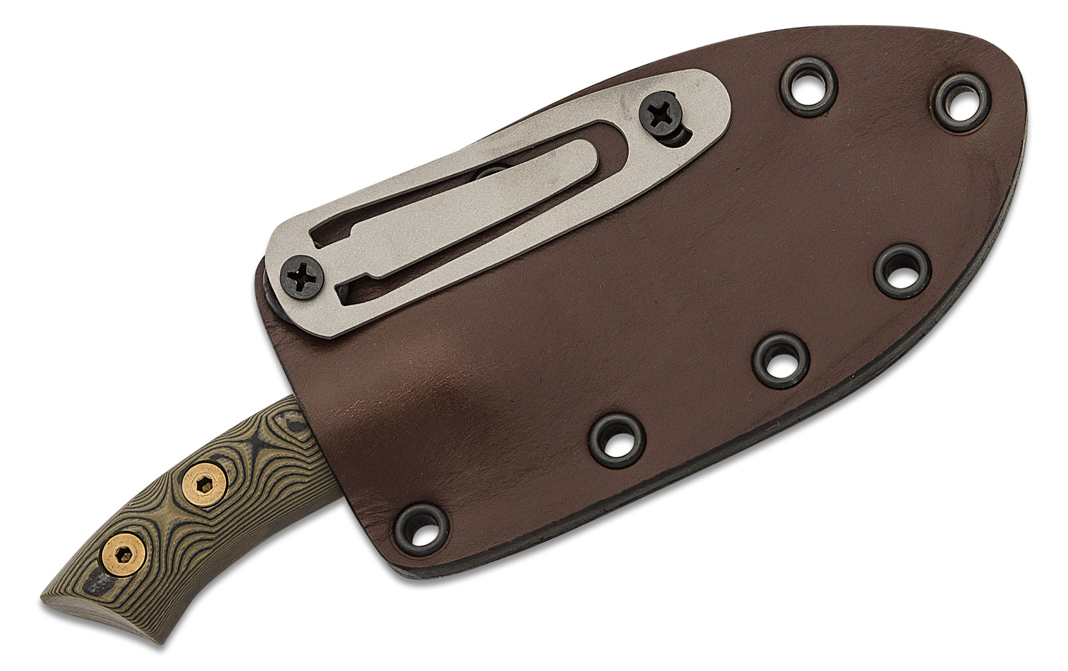 Dawson Knives Snakebite Fixed Blade Knife 3" CPM-MagnaCut Scorched ...