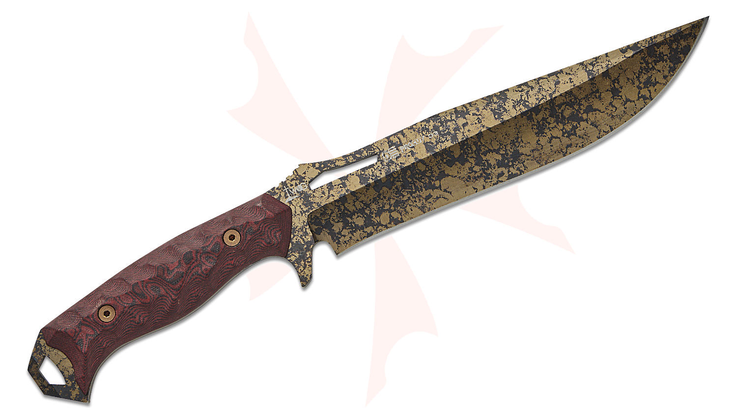Dawson Knives Seraphim SP GEN 2 Fixed Blade Knife 8" ProCut Wildfire ...