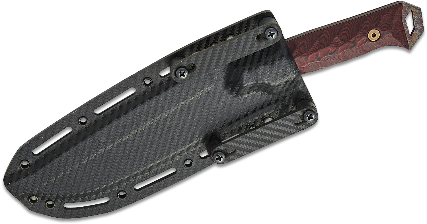 Dawson Knives Summit Fixed Blade Knife 5.5" ProCut Wildfire Drop Point ...