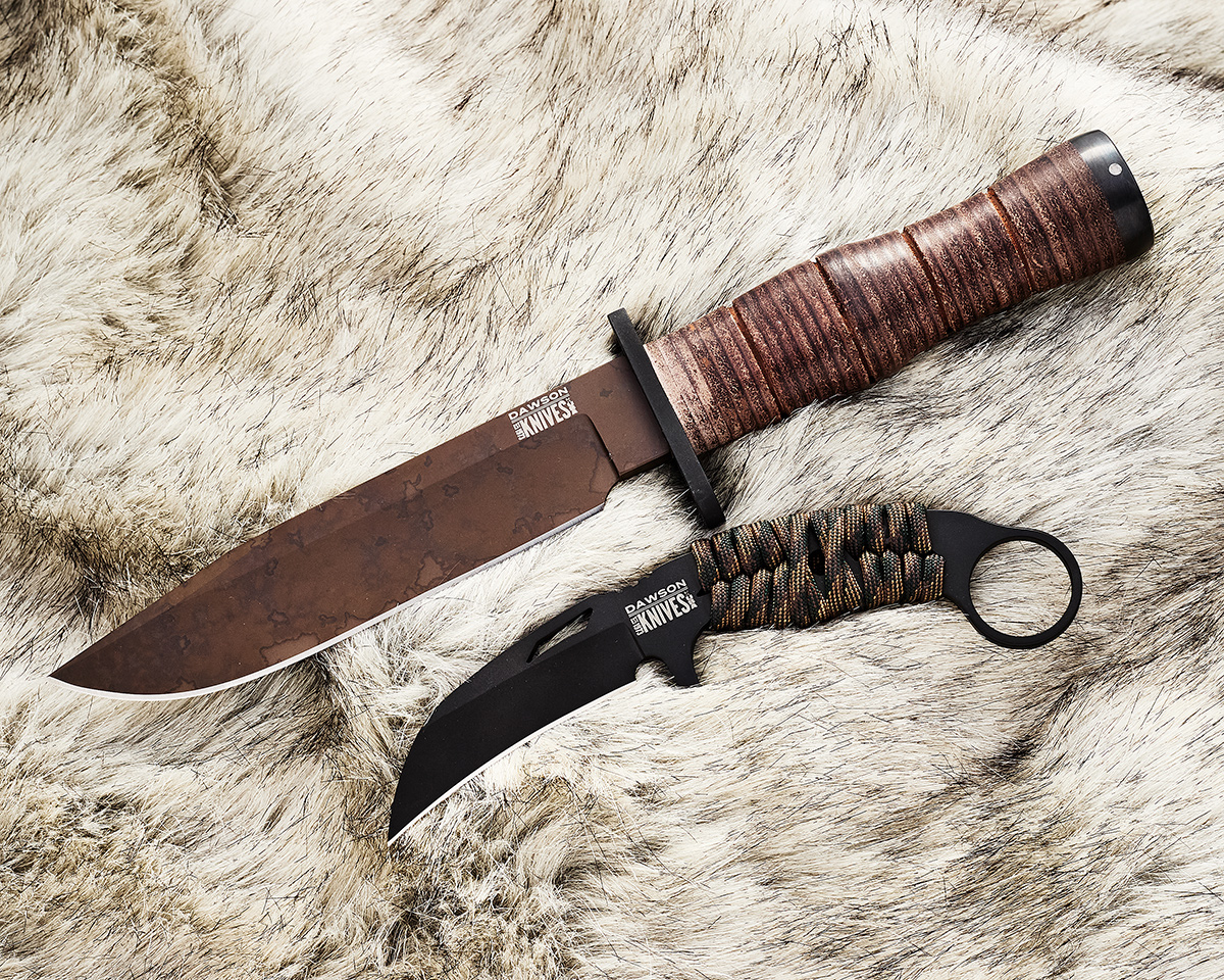 Dawson Knives Limited Edition War Dog Fixed Blade Knife 6.75" CPM ...