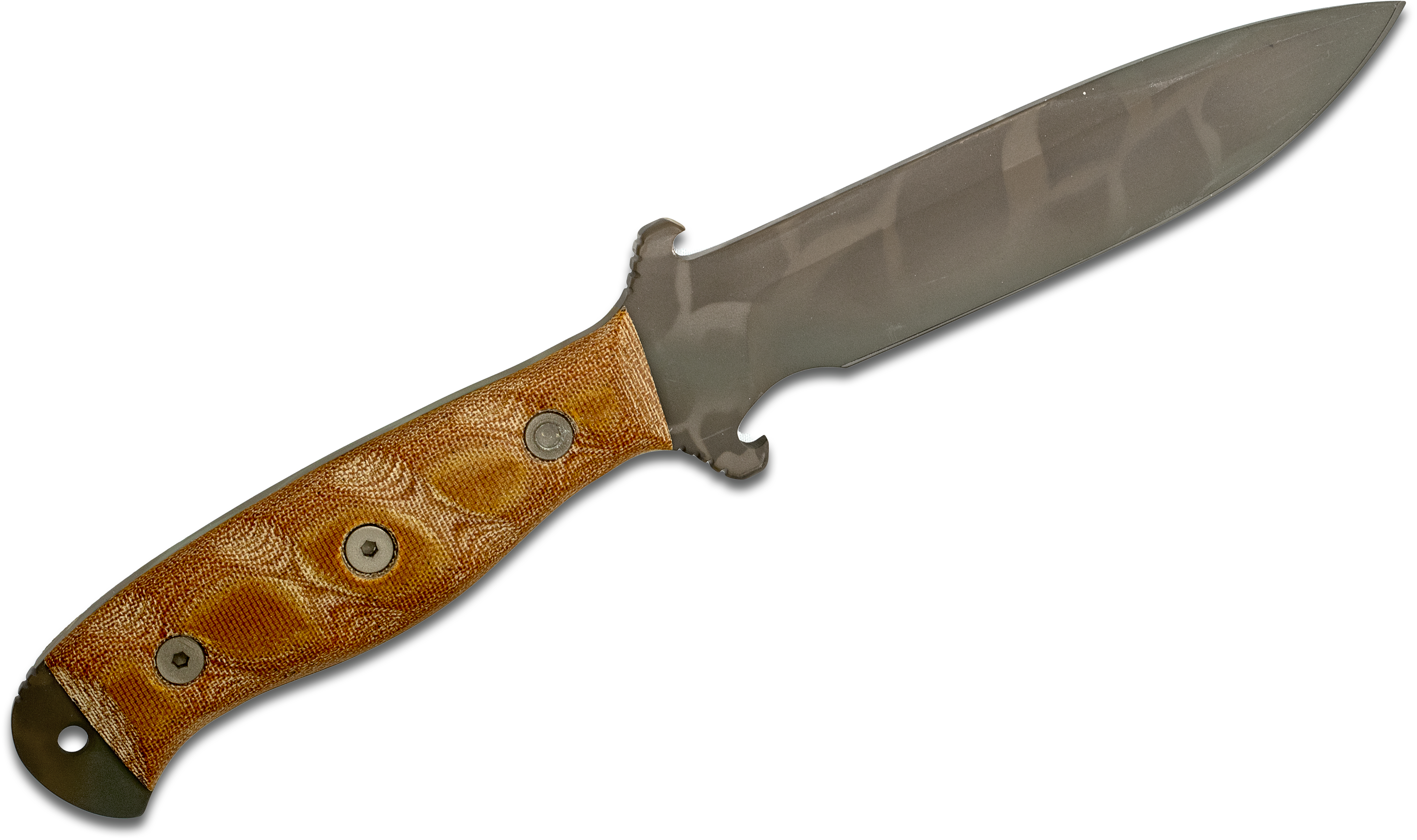 Dawson Knives Custom Raider 5 Sand Viper Fixed 5" 80CrV2 Tan Camo Blade ...