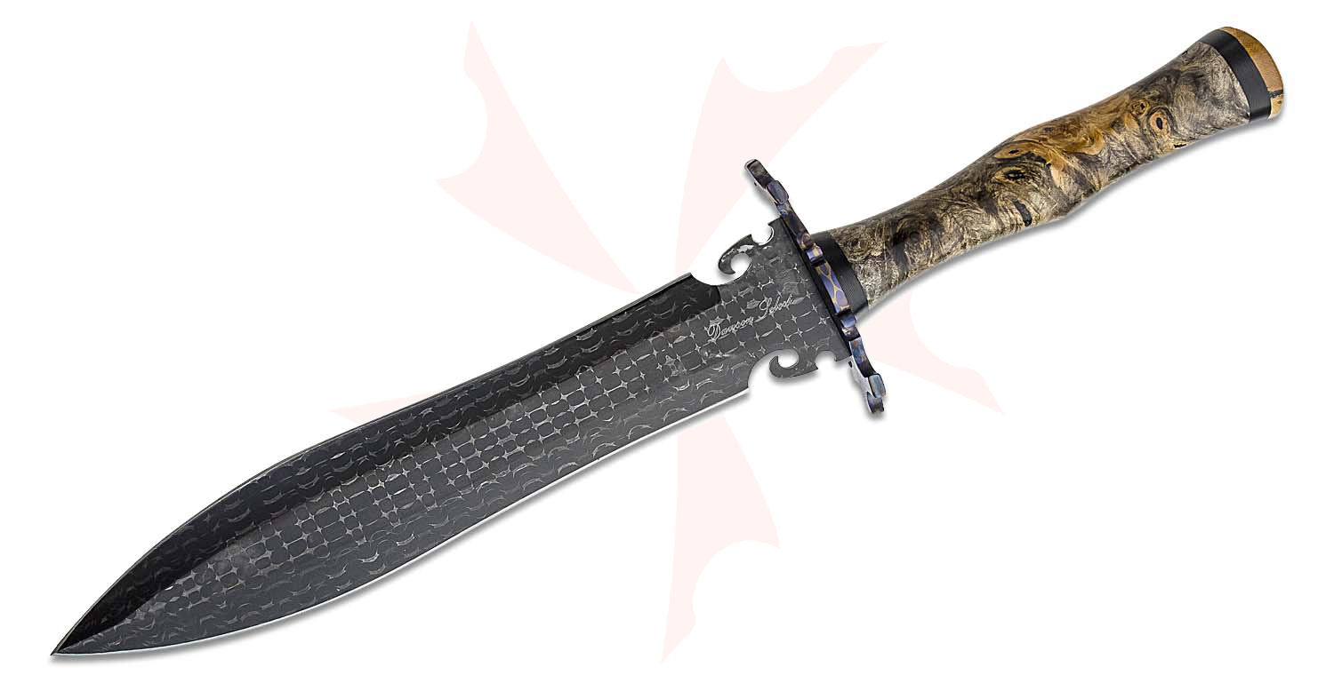 Dawson Knives Custom Select Titus Short Sword 10.75" Damascus Double ...