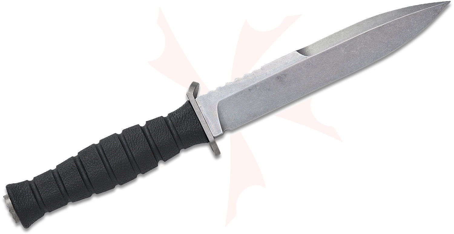 Defiant 7 Les George M320G Fixed Blade Knife 6.75" CPM-3V Stonewashed ...