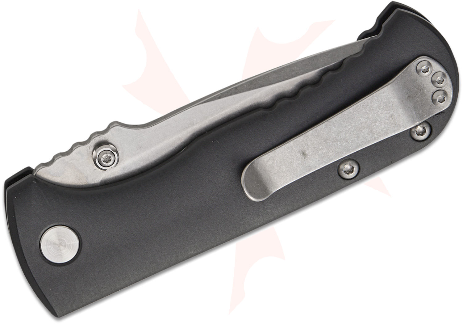 Defiant 7 Les George Talos Button Lock Folding Knife 3.5" CPM-MagnaCut ...