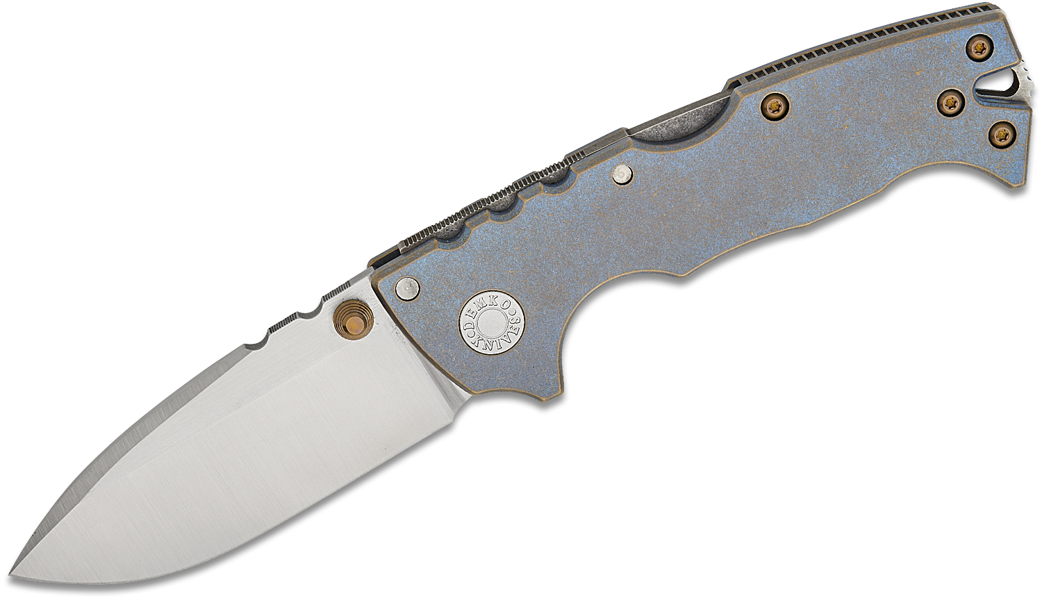 Andrew Demko Custom AD10 Folding Knife 3.5" CPM-MagnaCut Hand Ground ...