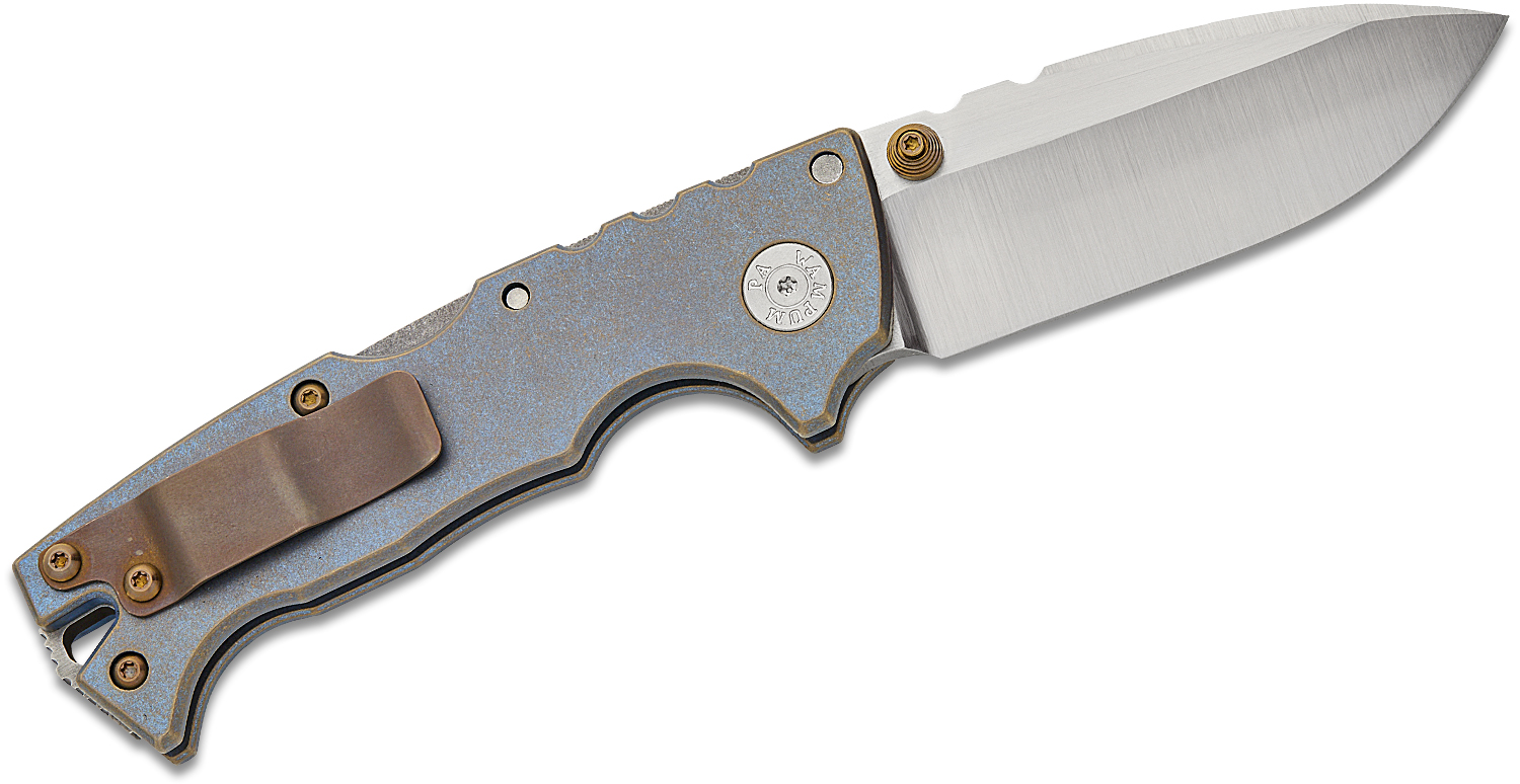 Andrew Demko Custom AD10 Folding Knife 3.5" CPM-MagnaCut Hand Ground ...