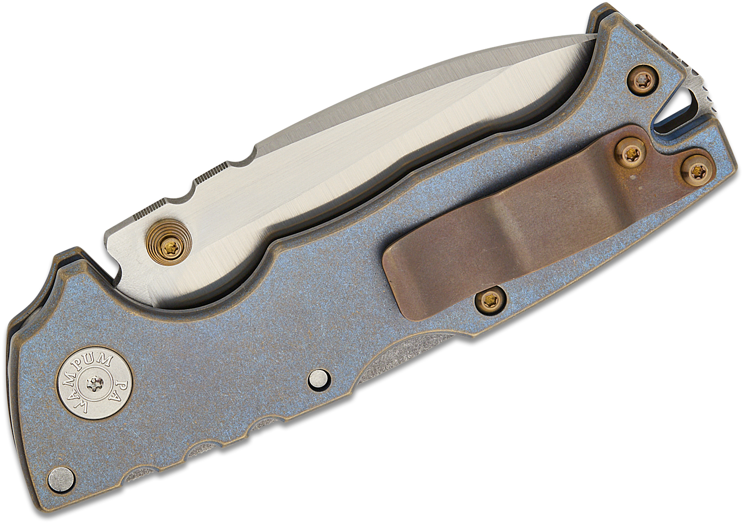 Andrew Demko Custom AD10 Folding Knife 3.5" CPM-MagnaCut Hand Ground ...