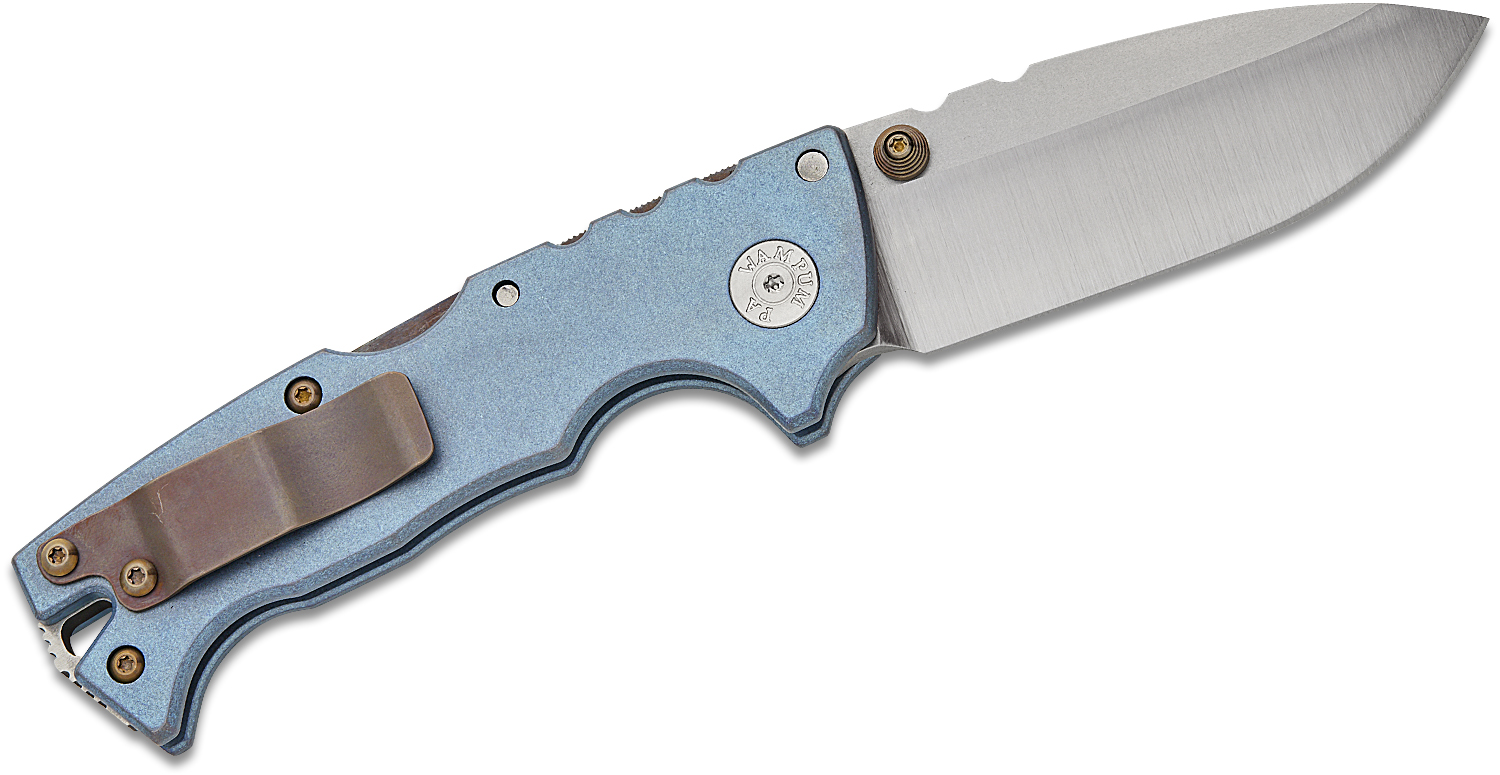 Andrew Demko Custom AD10 Folding Knife 3.5" CPM-MagnaCut Hand Ground ...