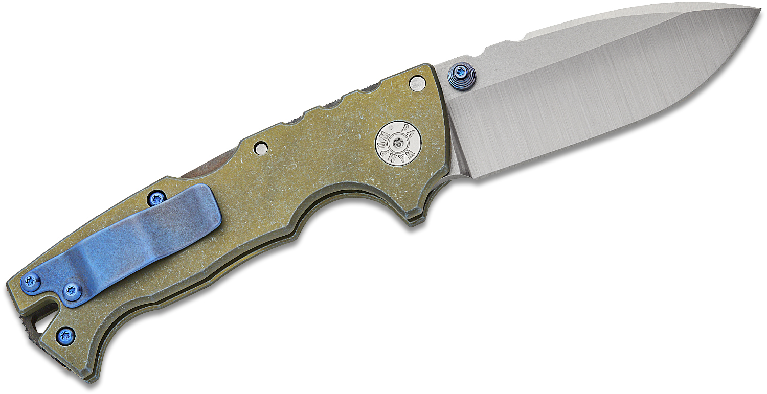 Andrew Demko Custom AD10 Folding Knife 3.5" CPM-MagnaCut Hand Ground ...