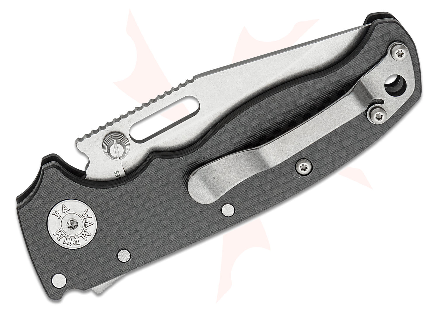 Andrew Demko AD20.5 Shark Lock Folding Knife 3.2" CPM-S35VN Clip Point Blade, Carbon Fiber ...