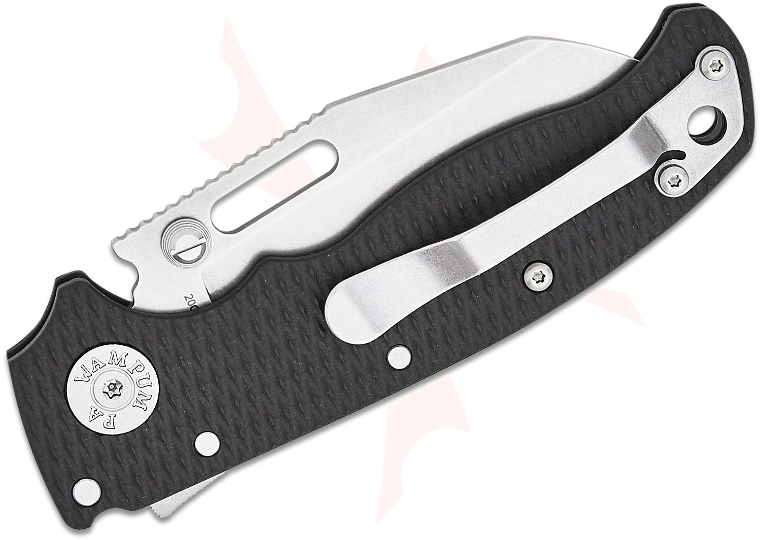 Andrew Demko AD20.5 Shark Lock Folding Knife 3" CPM-20CV Shark Foot Blade, Textured Black G10 ...