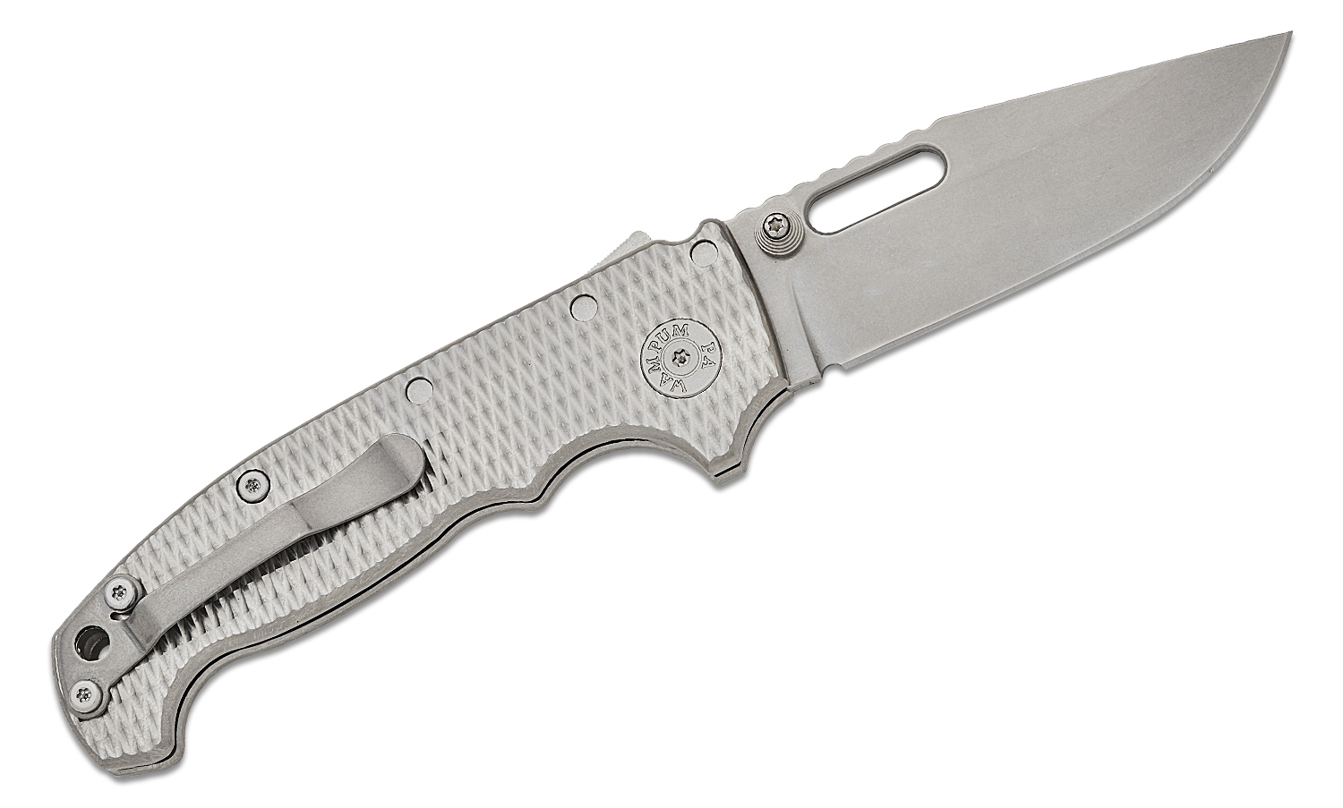 Andrew Demko Machine Ground AD20 Shark Lock Folding Knife 3.5" CPM-20CV Clip Point Blade with ...