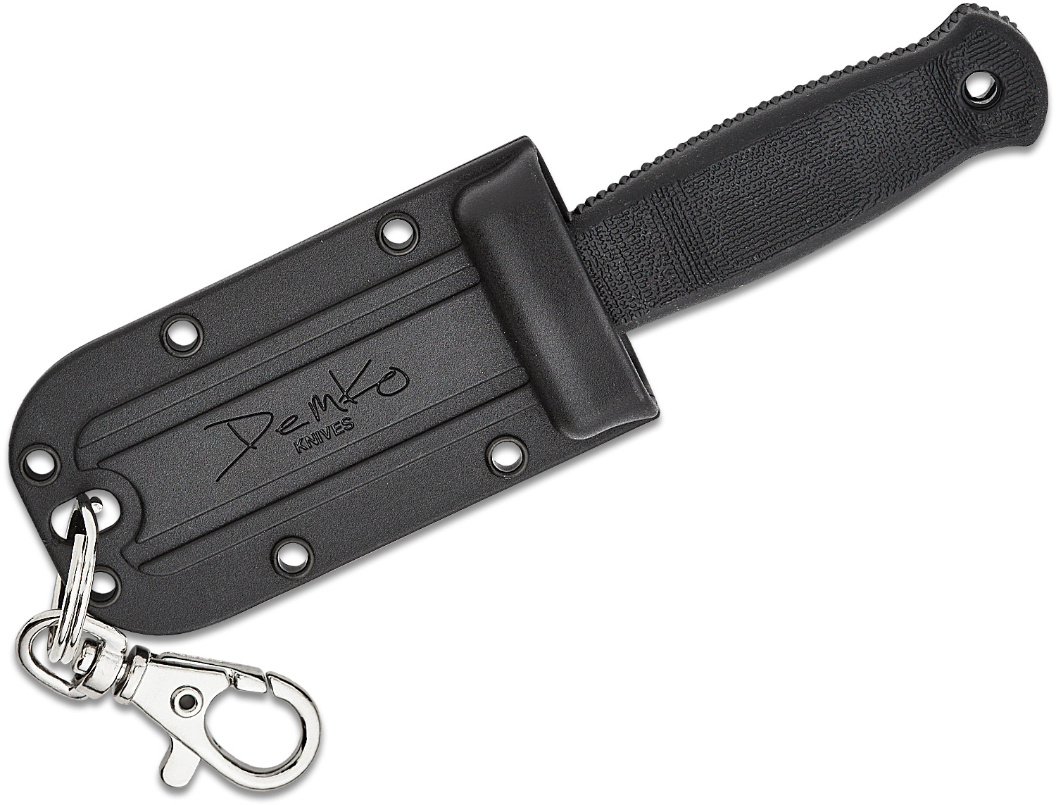 Demko Knives Armiger 2 Fixed Blade Neck Knife 2" 4034 Satin Clip Point ...