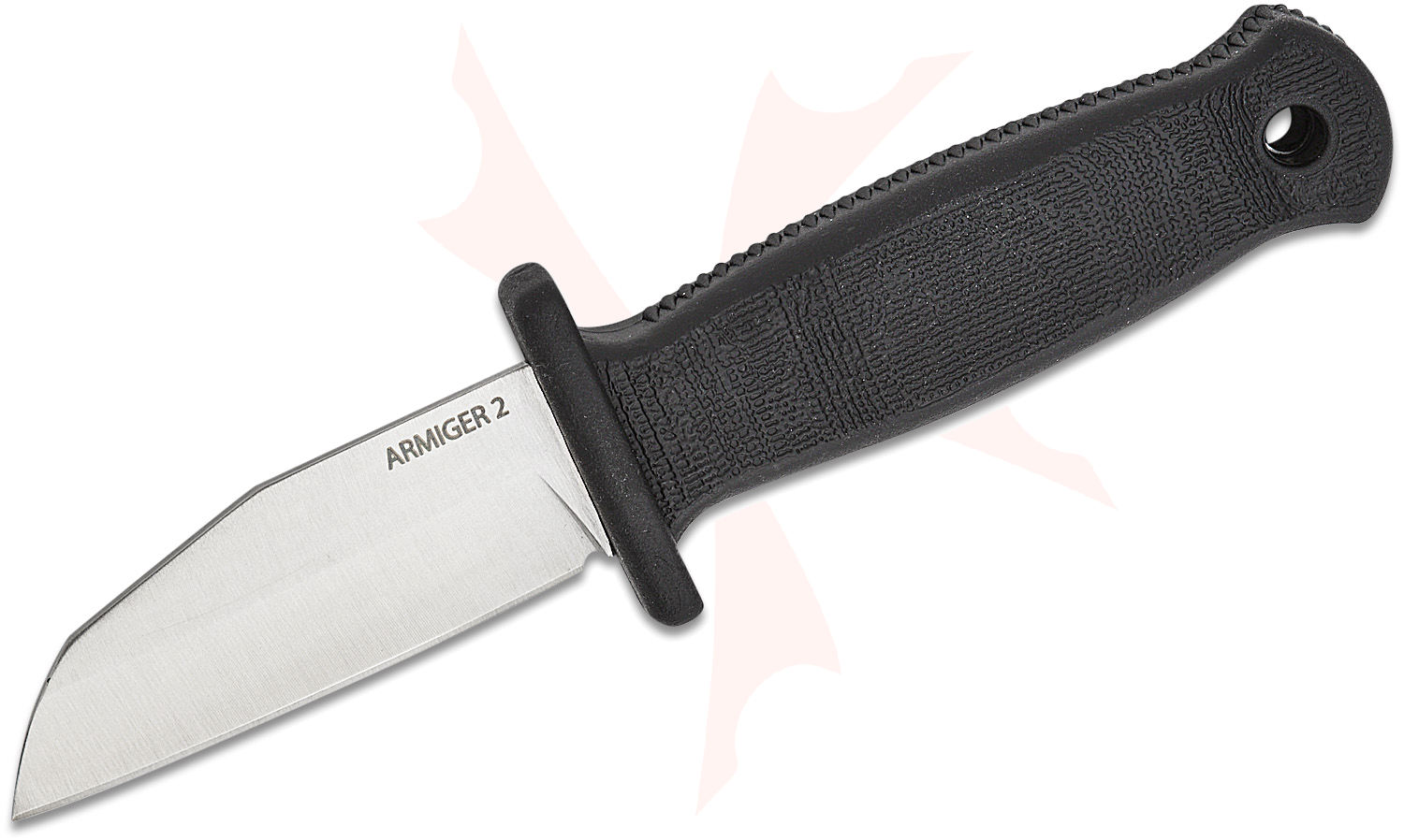 Demko Knives Armiger 2 Fixed Blade Neck Knife 2" 4034 Satin Shark Foot ...